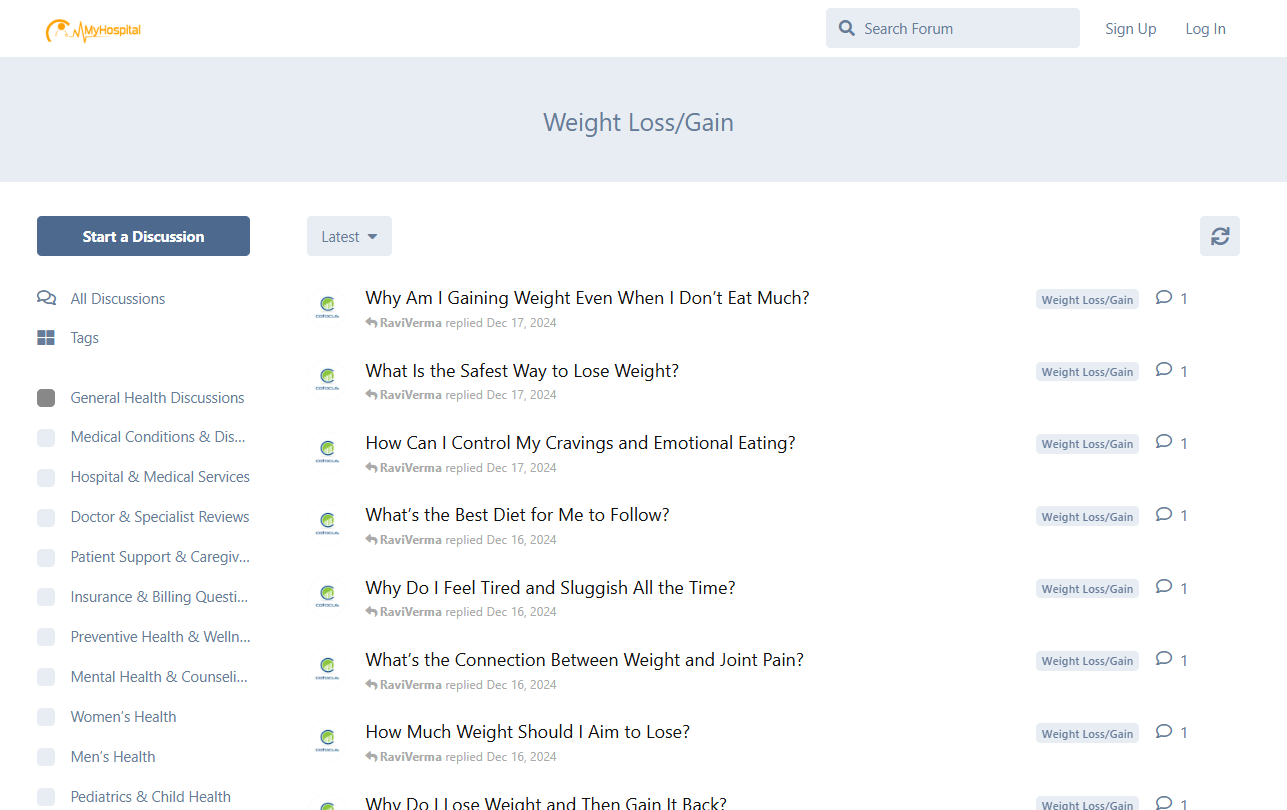 A Comprehensive Guide to Weight Loss/Gain in MyHospitalNow - Best Spine ...