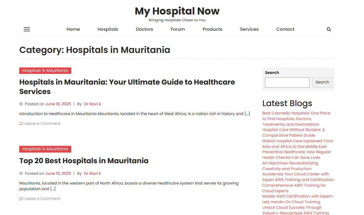A Comprehensive Guide to Hospitals in Mauritania | MyHospitalNow - Best ...