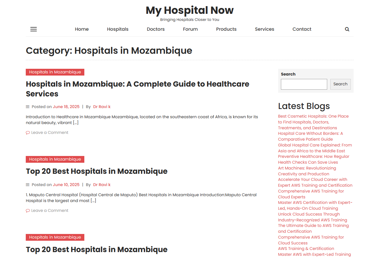 A Comprehensive Guide to Hospitals in Mozambique | MyHospitalNow - Best ...