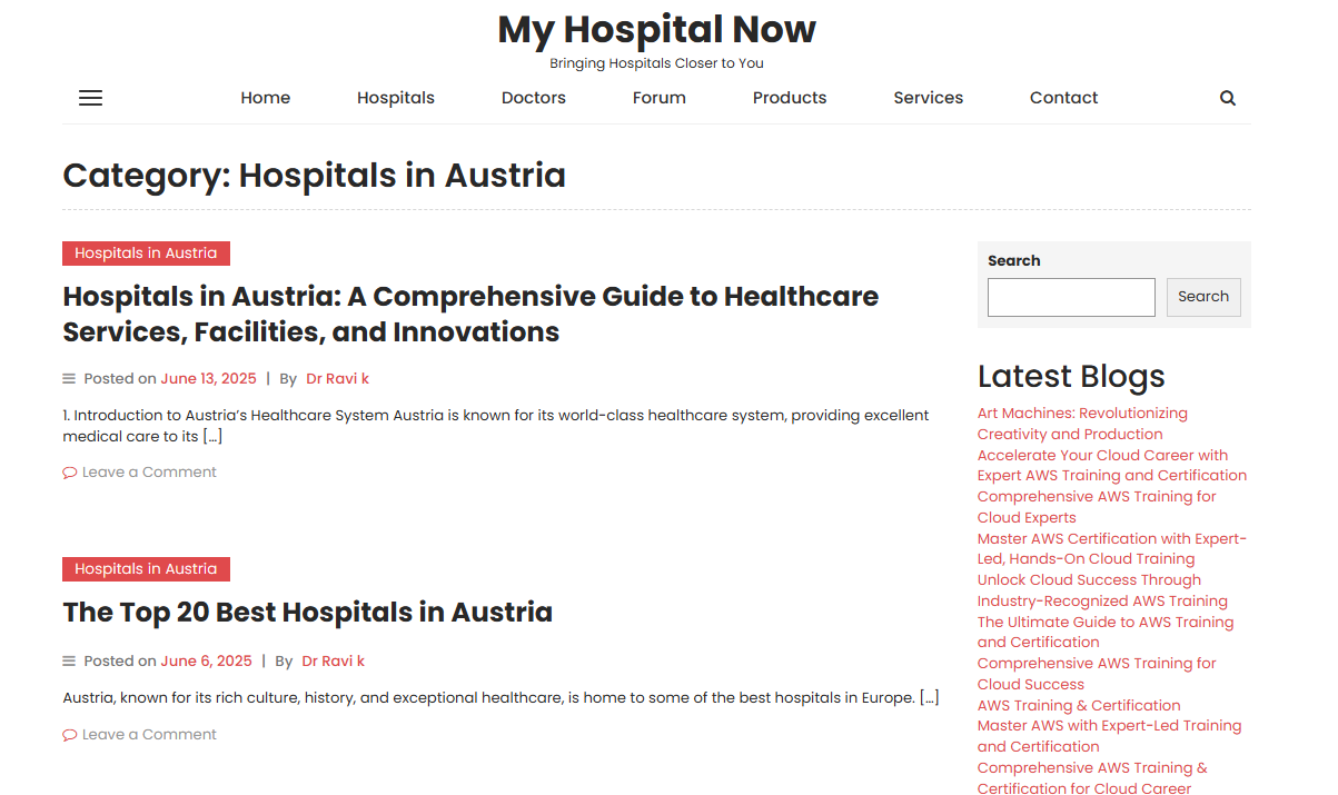 A Comprehensive Guide to Hospitals in Austria | MyHospitalNow - Best ...